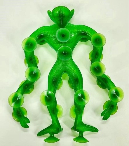 Vintage 1978 Mattel Suckerman Green/Red/Black Alien Monster Suction Lot ...
