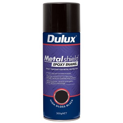 Dulux Metalshield EPOXY ENAMEL SPRAY PAINT Rust Prevention H.Gloss ...
