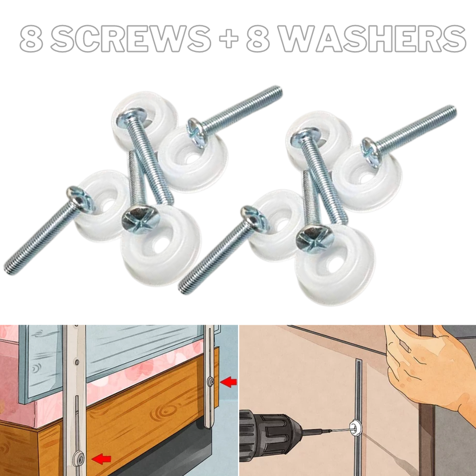 HEADBOARD BOLTS COMPLETE WITH PLASTIC WASHER HEADBOARD FIXING SCREW Set ...