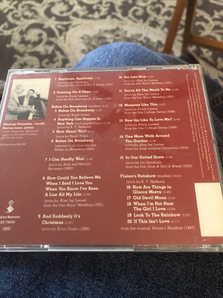 Michael Feinstein Sings the Burton Lane Songbook, Vol. 1 [Audio CD ...
