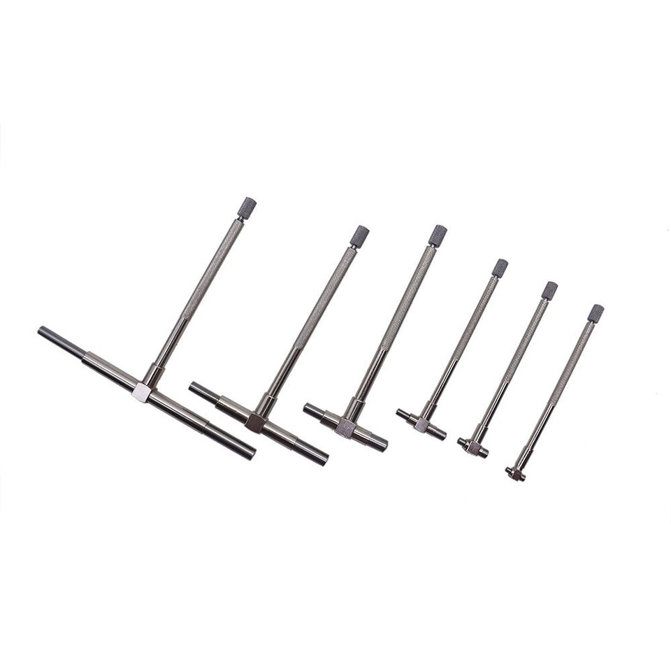 6 Pack 5/16 Inch - 6 Inch Precision Telescoping Gage Measure T-Bore ...
