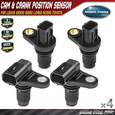 4x Camshaft Position Sensor for Lexus GS300 IS250 LS460 RC350 Toyota ...
