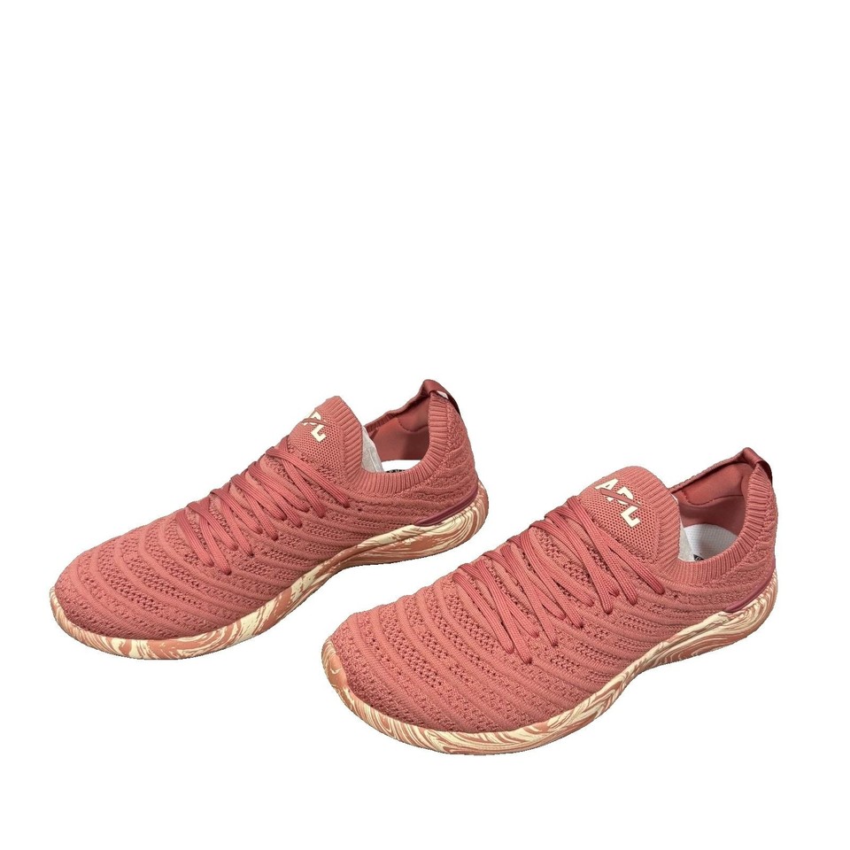 APL Sz 9 Men's Techloom Breeze Knit Running Shoe Cedar/Pristine/Marble ...