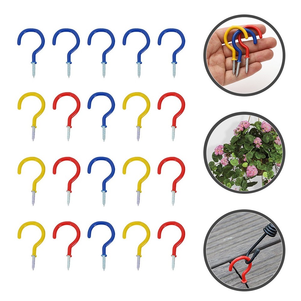 30 Pcs Hooks for Hanging Plants Question Mark Ceiling Metal Kitchen ...