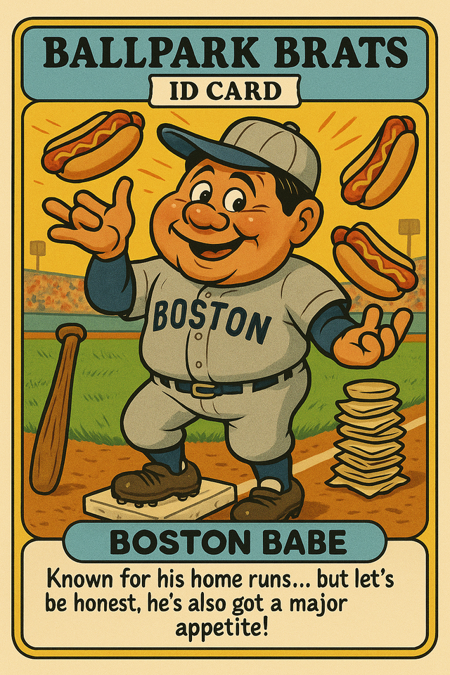 Babe Ruth as "Boston Babe" Parody Art Card Boston Red Sox | eBay