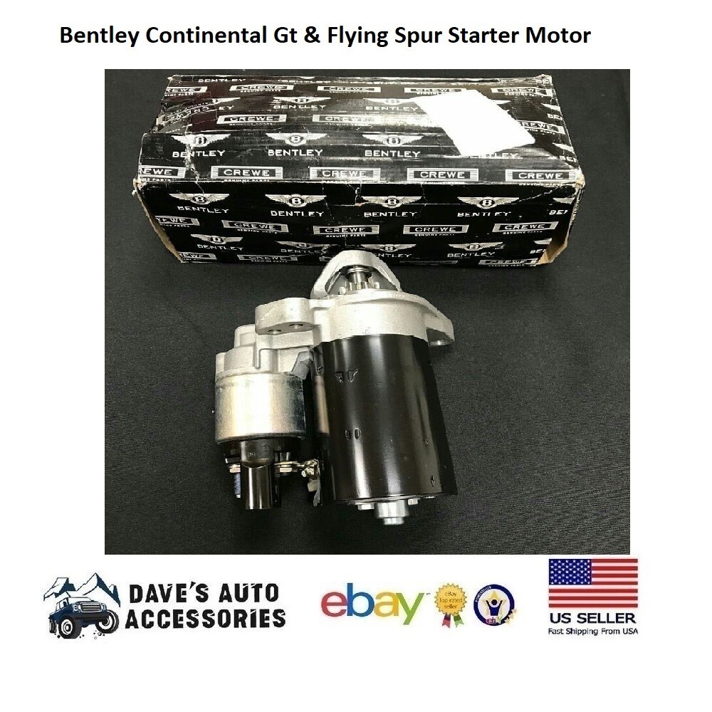 Bentley Continental GT & Flying Spur Starter Motor | 07C911023F | 1.7 ...