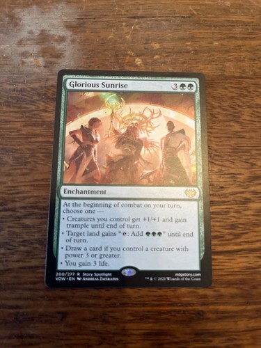 MTG Trading Card-Glorious Sunrise | eBay