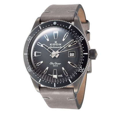 Edox Men 80126-3VIN-GDN SkyDiver 42mm Automatic Watch | eBay