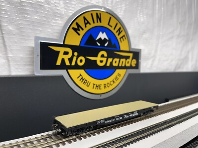 Intermountain 32302 HO RTR 42' Fish Belly Flat Car Rio Grande D&RGW ...
