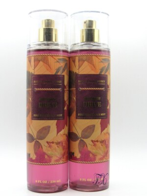 BATH & BODY WORKS AUTUMN DRIVE FRAGRANCE MIST BODY SPRAY 8 OZ (LOT OF 2 ...