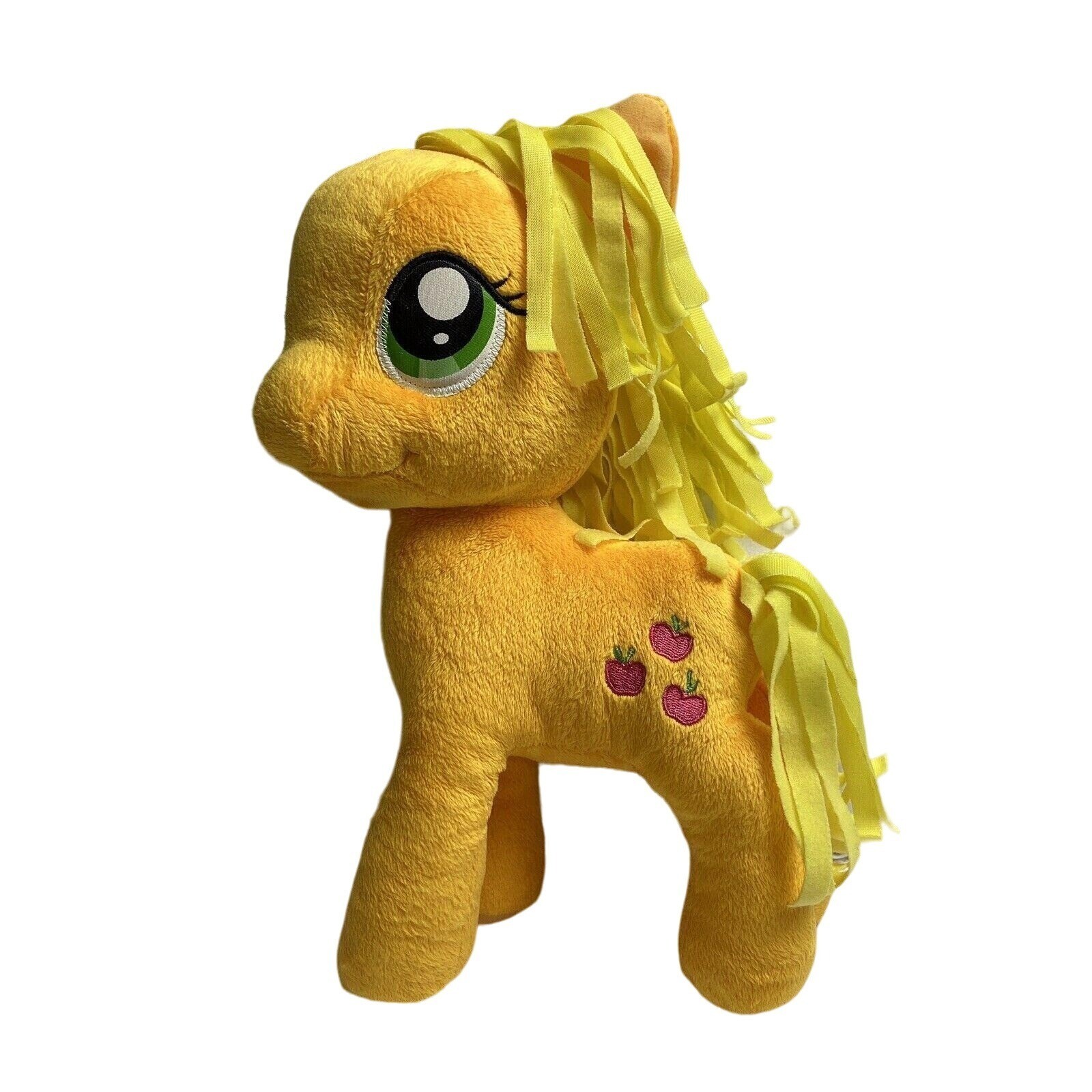 Hasbro My Little Pony Applejack Plush Stuffed Animal 12" Yellow Apples ...
