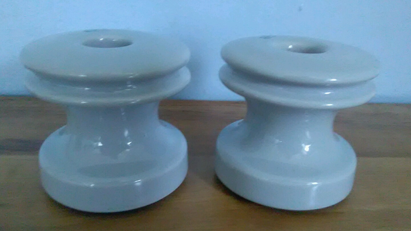 Light Blue PPC INSULATORS 5101 PORCELAIN SPOOL INSULATORS | eBay