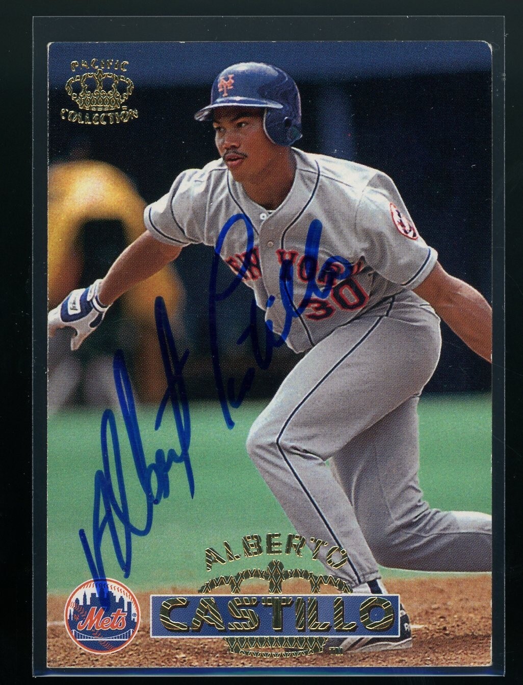 1996 Pacific ALBERTO CASTILLO Signed Card autograph AUTO BLUE JAYS METS ...