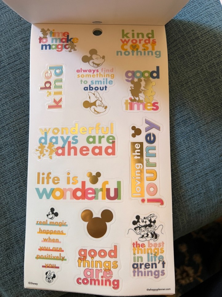 NEW The Happy Planner Disney Mickey Colorblock Sticker Pack 477 Pcs. | eBay