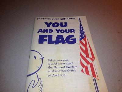 1968 Scriptographic Booklet 50 States Make One Nation You and Your Flag ...
