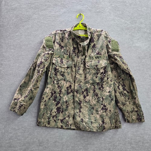 US Navy Men Jacket Medium Green Digital Camo Type III Military Combat ...