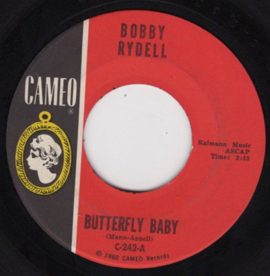 Bobby Rydell – Butterfly Baby 1963 Cameo Pop Rock Strong VG Plays ...