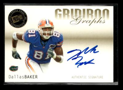 2007 Press Pass SE #GG-DB1 Dallas Baker Gridiron Graphs Gold | eBay
