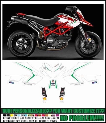 Stickers Hypermotard 796 1100 Racing Edition Set Compatible | eBay