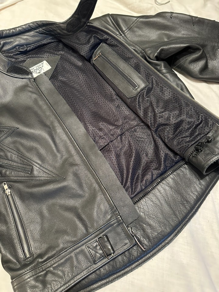 Vintage Teknic 2 Piece Full Leather Motorcycle Suit 48/58 | eBay