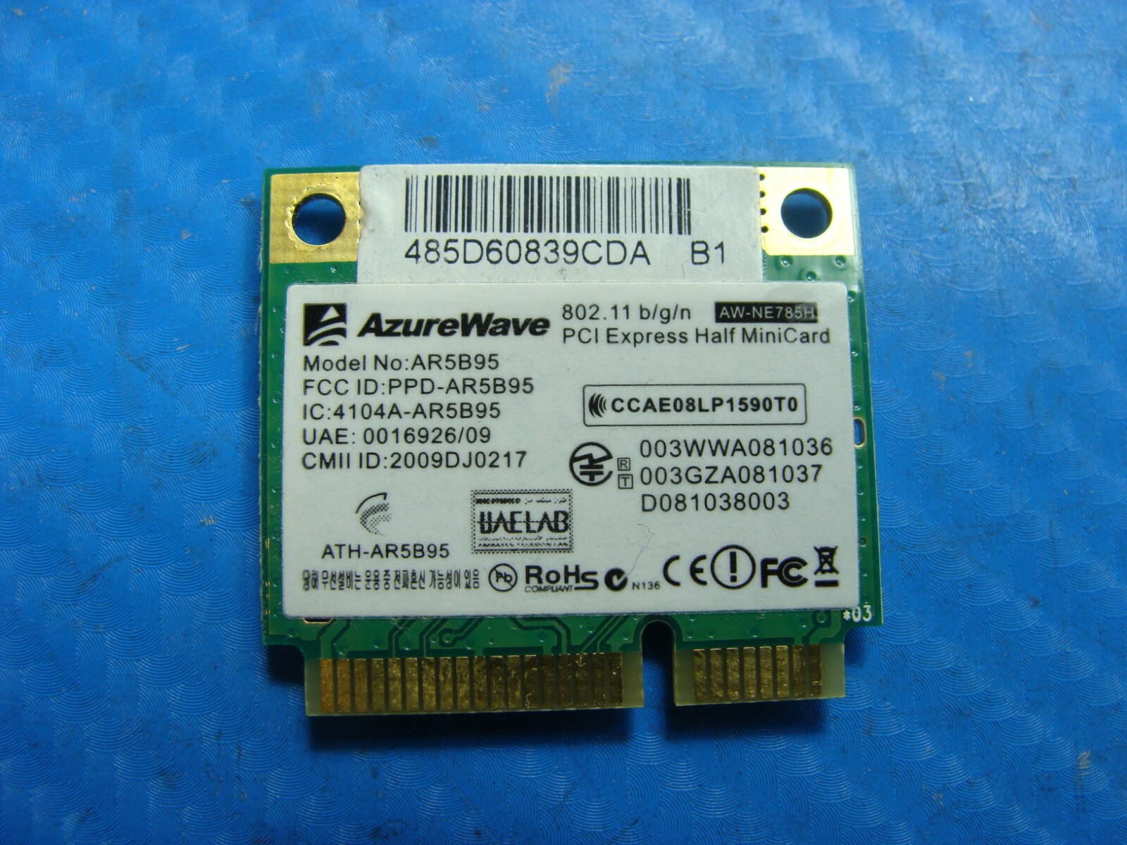 Asus G53J 15.6" Genuine WiFi Wireless Card AR5B95 AW-NE785H | eBay