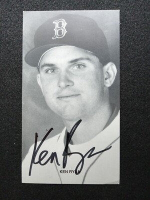 3 1/8 x 6 1/8 KEN RYAN Red Sox AUTOGRAPH on A B &W Photo | eBay