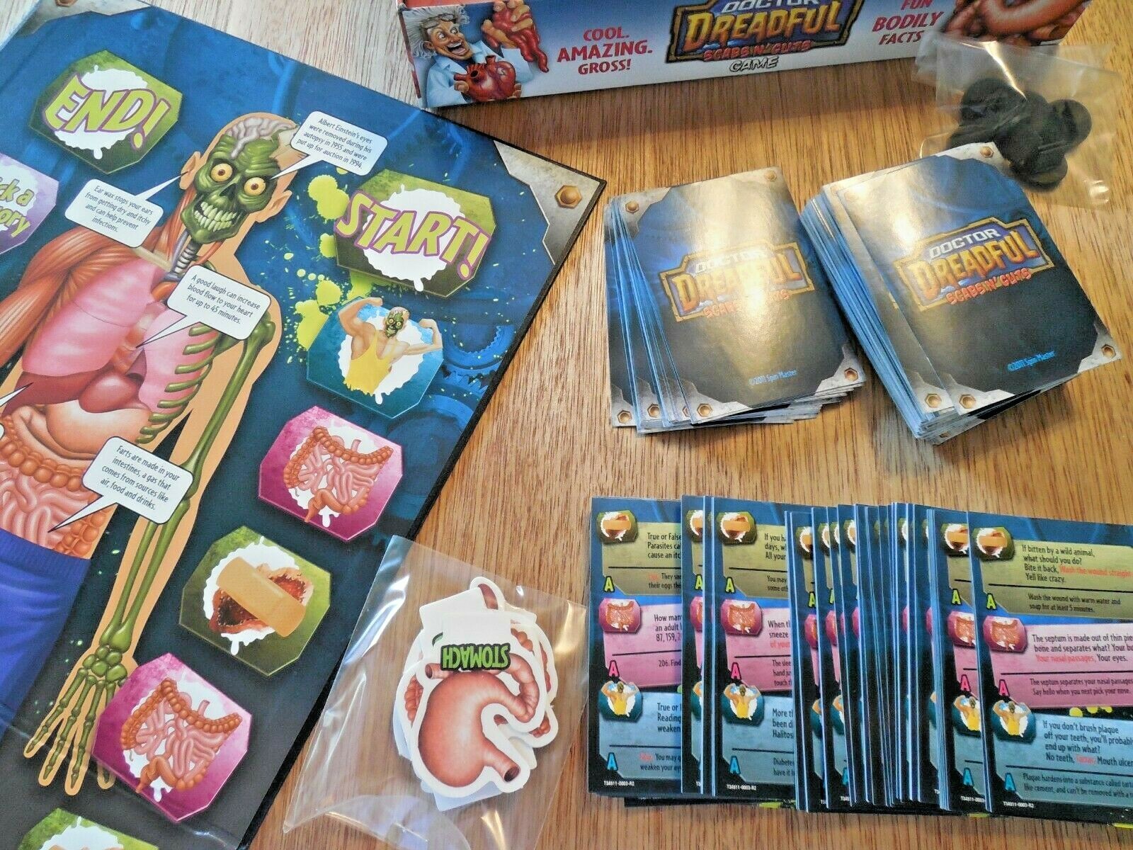Dr Doctor Dreadful Scabs N' Guts Board Game Science Facts Spin Master ...