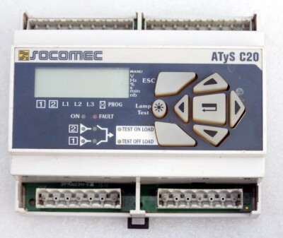 SOCOMEC ATYS C20 INDUSTRIAL PROGRAMMABLE CONTROLLER RELAY REF NO ...