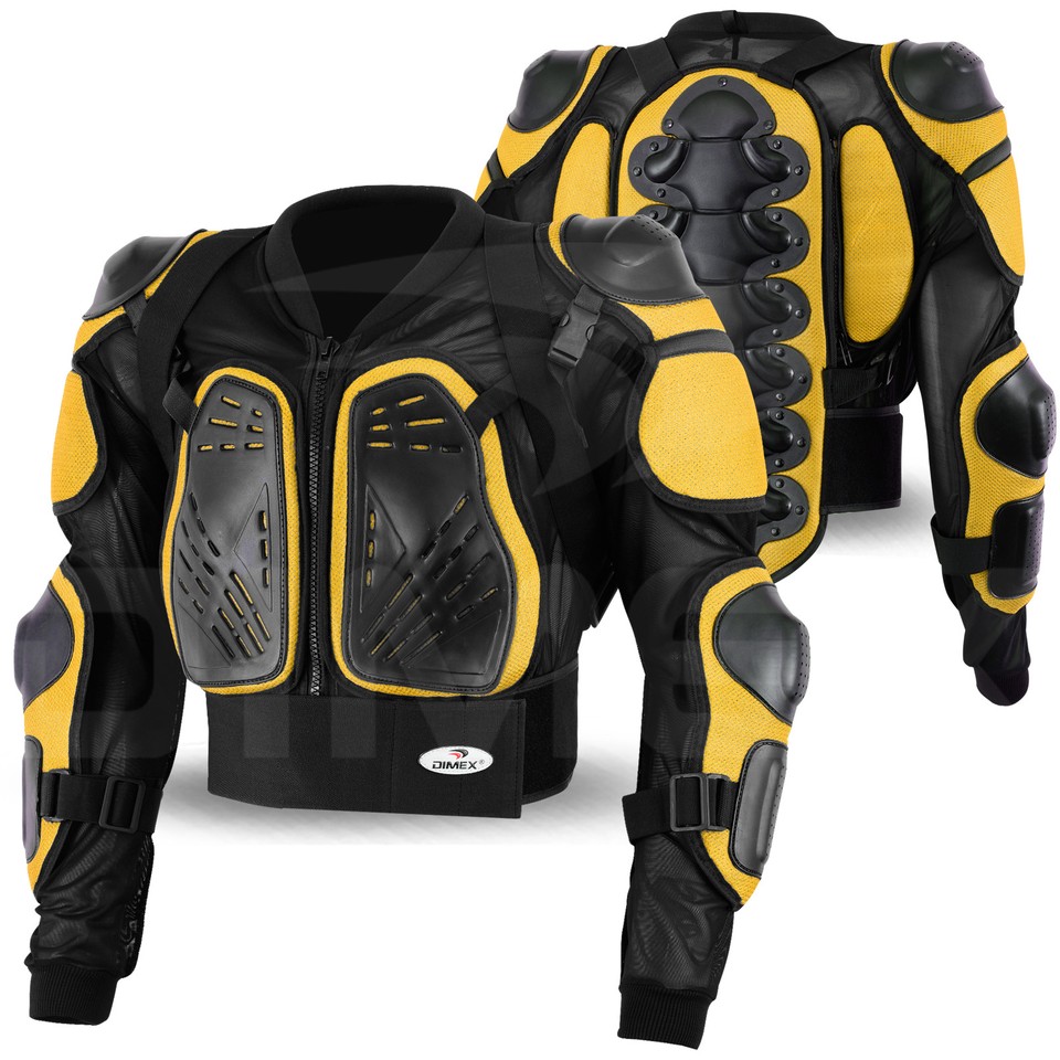 Motorcycle Body Armour Safety Jacket Motocross Motorbike Spine ...