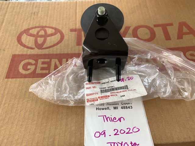 12380-0p081 Toyota Insulator ASSY Engine Mounting Rear 123800P081 ...