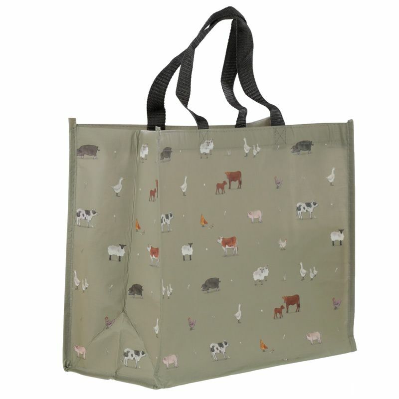 Large Re-Usable Shopping Shopper Strong Grocery Food Storage Tote Bag ...