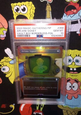 MTG Fallout Arcane Signet Borderless Foil PSA 10 Vault Boy | eBay