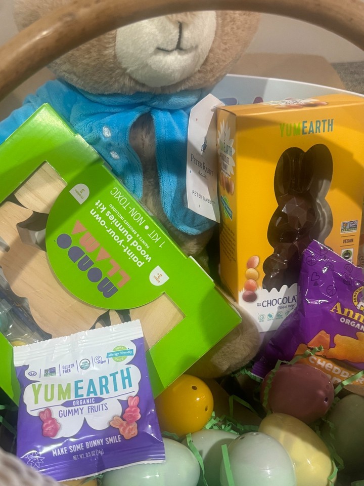 Organic Easter Kids Boys Girls Basket Bunny Non Toxic Eggs Candies ...