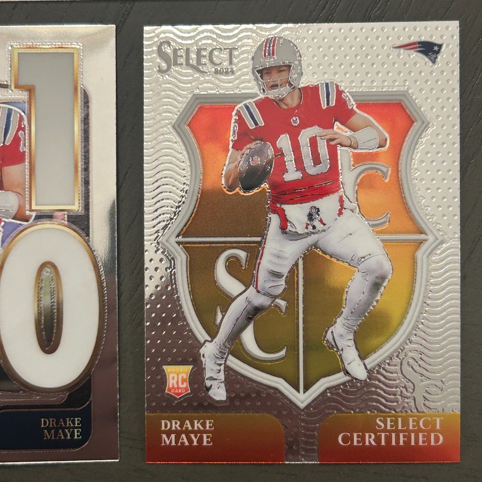 2024 Panini Select - Concourse Drake Maye #27 (RC) Numbers Card Set ...