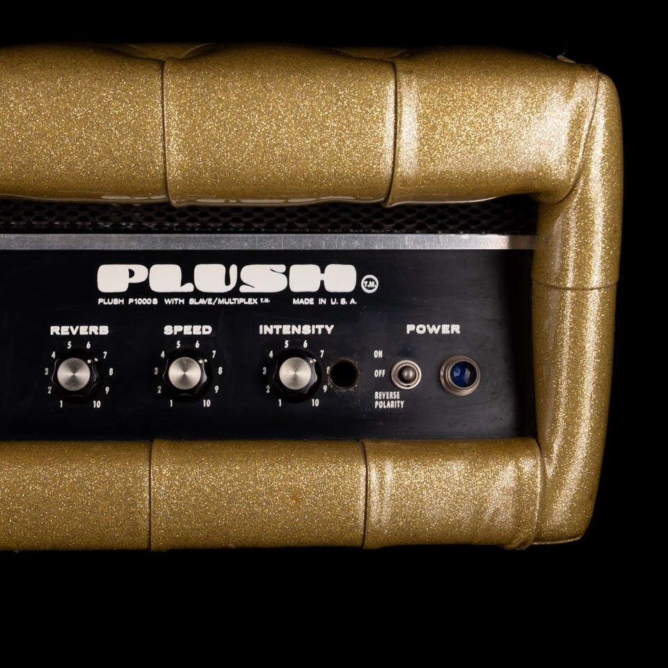 Used Vintage 1960's Plush P1000S Tuck & Roll Gold Tube Guitar Amp Head ...