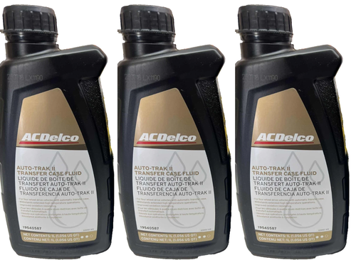Genuine GM ACDelco Auto-Trak II Transfer Case Fluid 33.8oz Set Of 3 ...