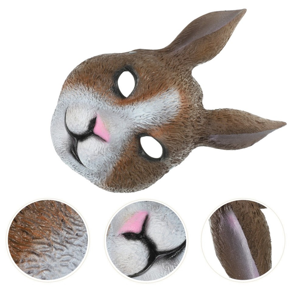 Halloween Funny Rabbit Mask Portable Mask Prop Halloween Cosplay Mask ...