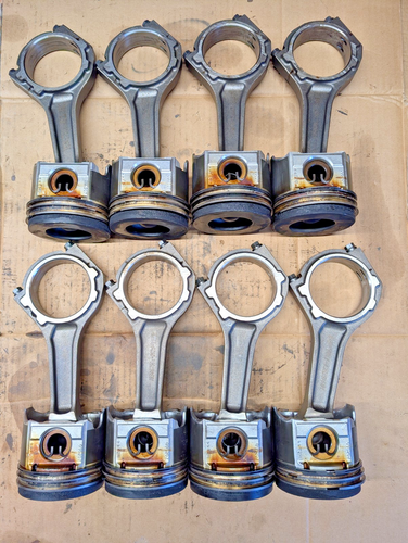 03-07 Ford 6.0L Powerstroke V8 DIesel Connecting Rods & Pistons (8) | eBay
