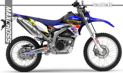 YAMAHA WR250R WR250X ALL YEARS MAXCROSS GRAPHICS KIT DECALS STICKERS ...