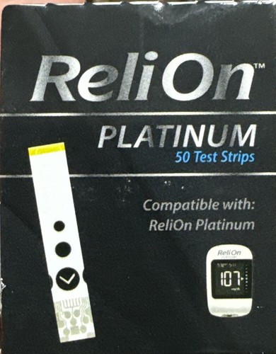 ReliOn Platinum 50ct Blood Glucose Test Strips Exp 5/9/2025 for sale ...