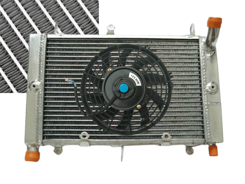 Aluminum Radiator+Fan For Yamaha FZS1000 RN06 FZ1 FZ1S FZ1T FZ 1 Fazer ...