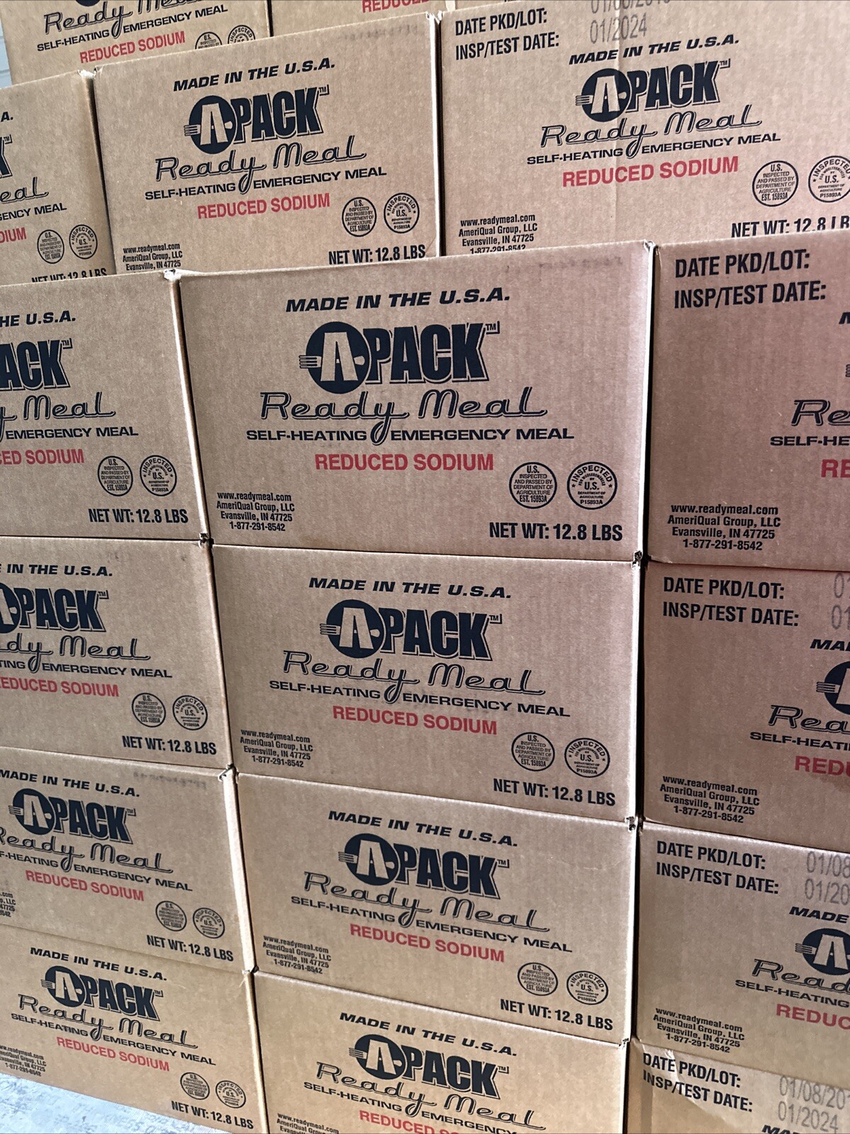 MRE APack Ready Eat Meal. 12 Meals. Reduced Sodium. Emergency Meal ...