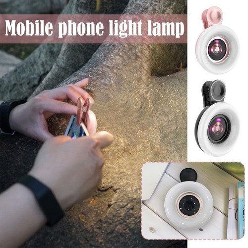 15X Macro Lens Mobile Phone HD Camera Lens with LED Flash Light Fill ...