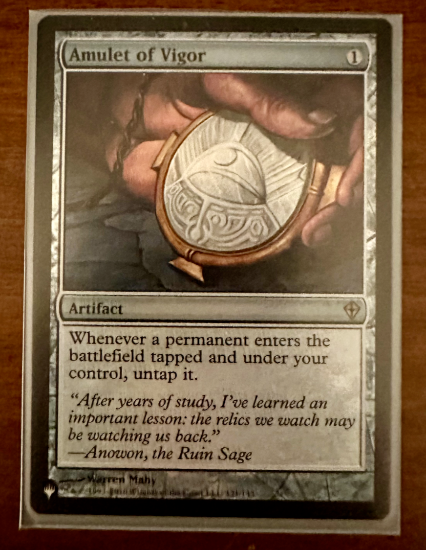 MTG Amulet of Vigor Mystery Booster - Worldwake 121/145 Foil Rare | eBay