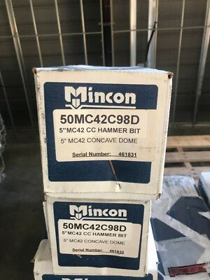 Mincon 5" MC42 CC DTH Hammer Bit Concave Dome 50MC42C98D | eBay
