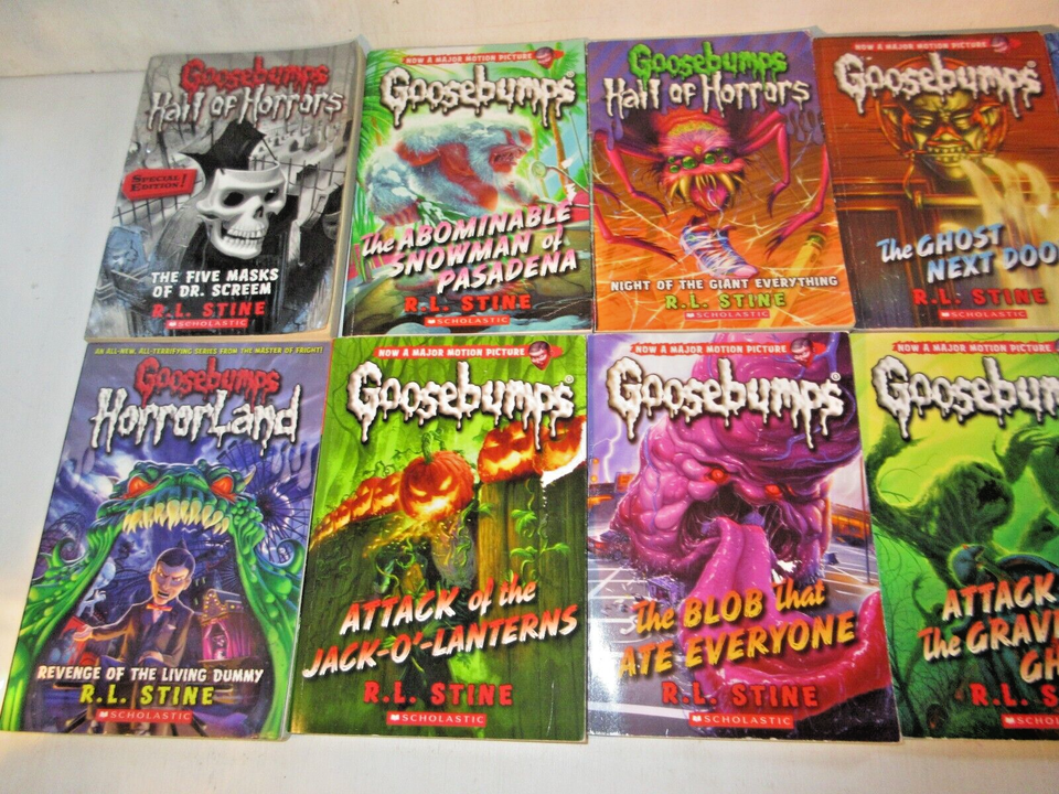 Goosebumps Lot Of 10 RL Stine Book Lot Bundle K | eBay