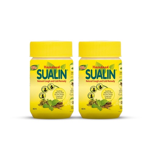 2 X Hamdard Sualin Natural Cough Cold Remedy Relieves Itchy Sore Throat ...