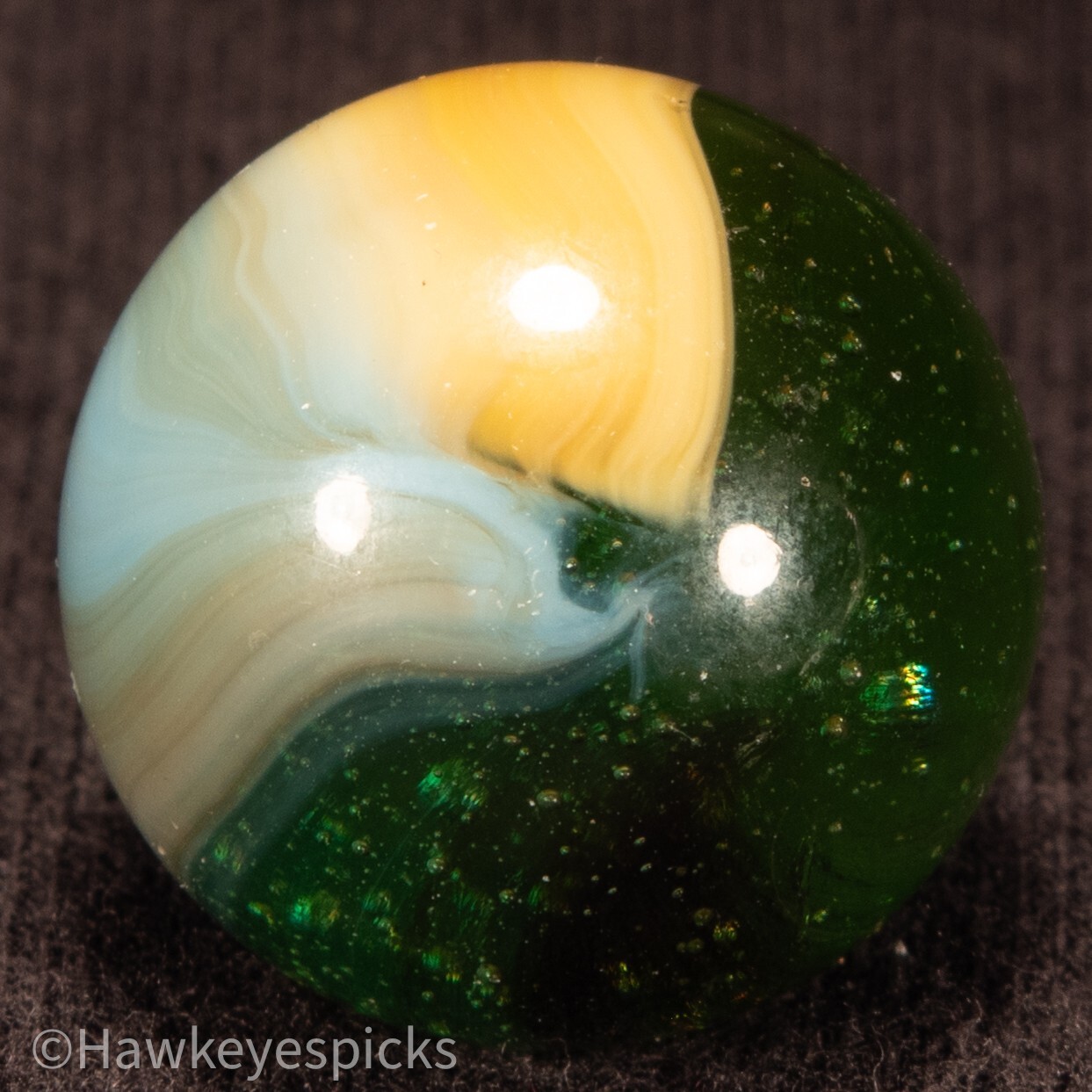 Gorgeous Master Made Sunburst Vintage Patch Marble 11/16" Mint ...