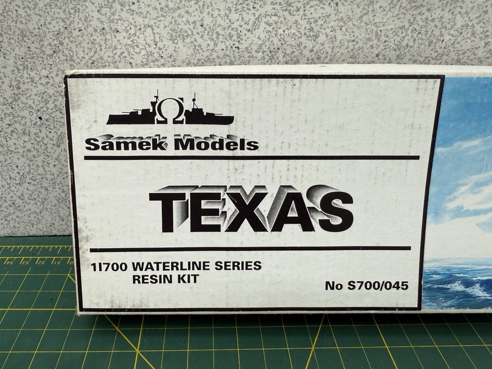 Samek Models 1/700 Waterline Series Resin & Photo-etched USS Texas Kit ...