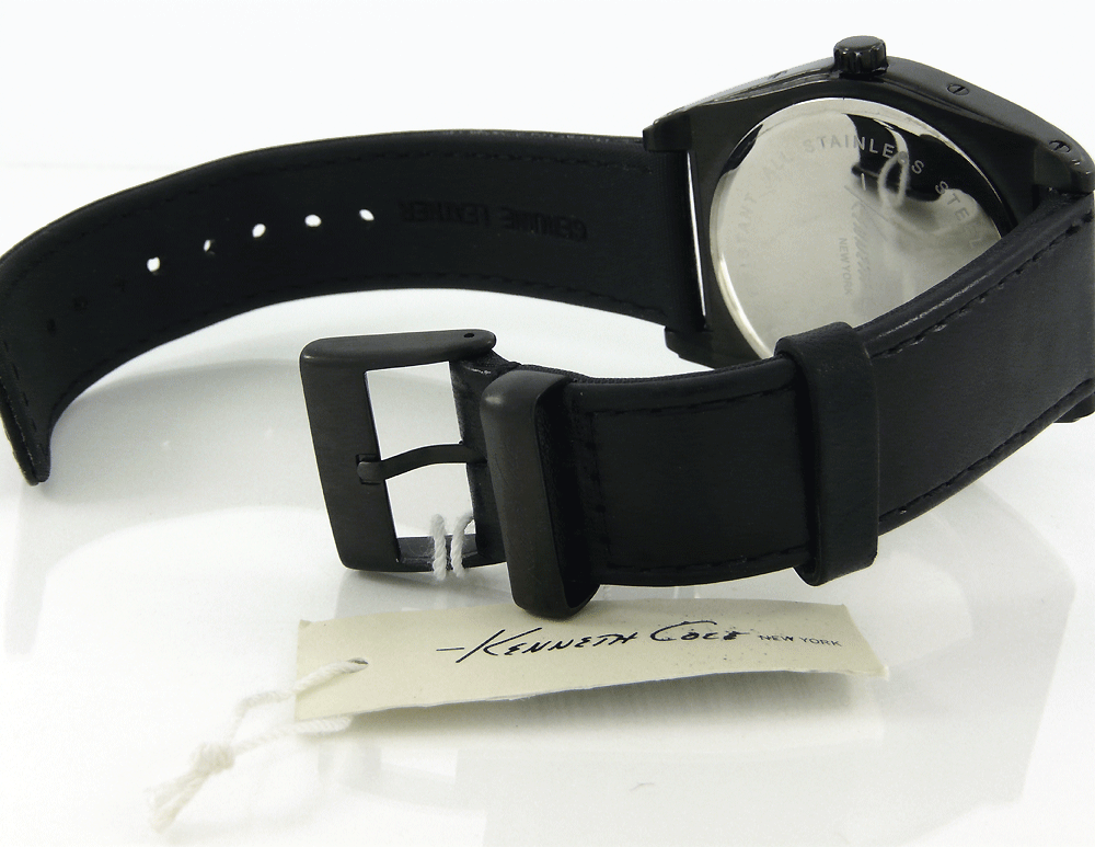 KENNETH COLE KC1446 MEN PRECISION QUARTZ BLACK STEEL AND KENNETH COLE KC1446 MEN PRECISION QUARTZ BLACK STEEL AND